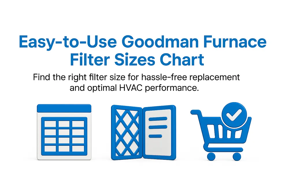 Easy-to-Use Goodman Furnace Filter Sizes Chart and Buying Guide